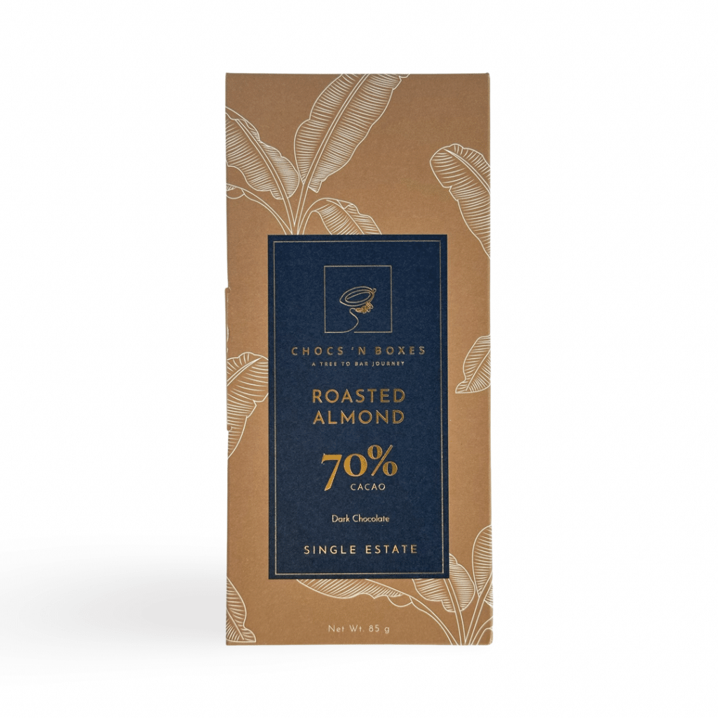 Almond Dark Chocolate Bar | Chocs 'N Boxes
